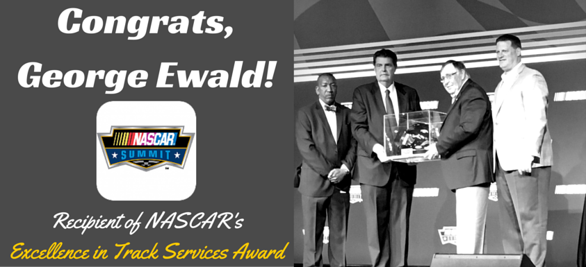 George Ewald Earns NASCAR Excellence Award - Pocono Raceway - The ...