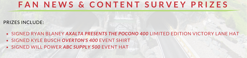 Fan News and Content Survey Contest - Pocono Raceway - The Tricky Triangle