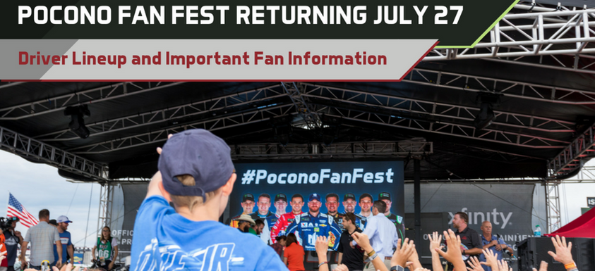 2018 Fan Fest Driver Events Announced - Pocono Raceway - The Tricky ...