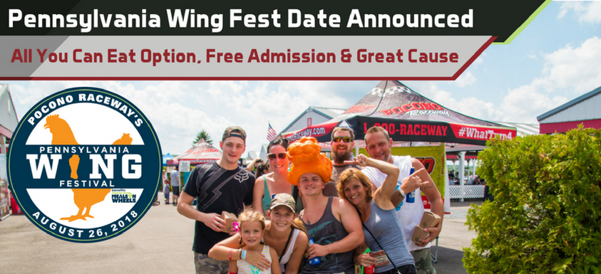 2018 Wing Fest Announced - Free Admission & More! - Pocono Raceway ...