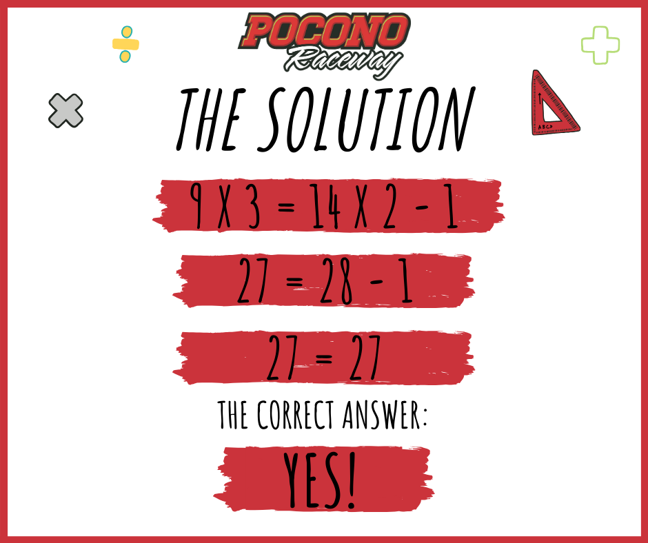 Pop Quiz with Tricky! Answers Page - Pocono Raceway - The Tricky Triangle