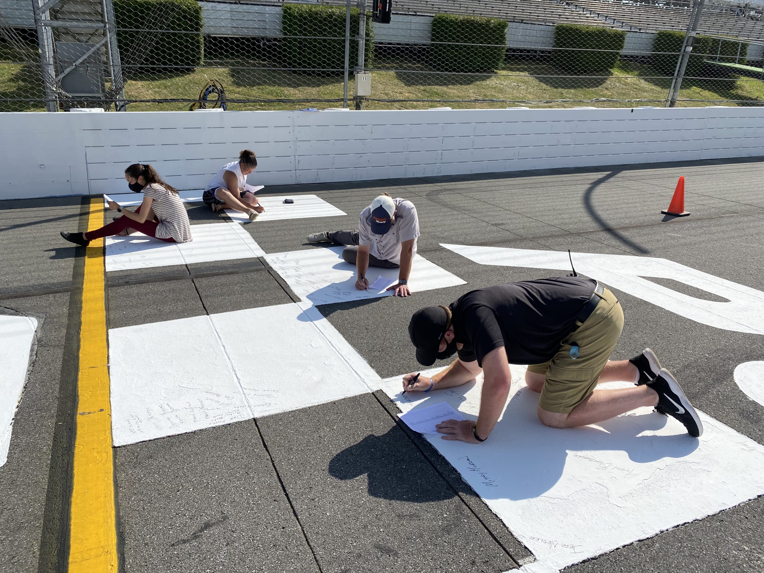 Sign The Start/Finish Line - Pocono Raceway - The Tricky Triangle