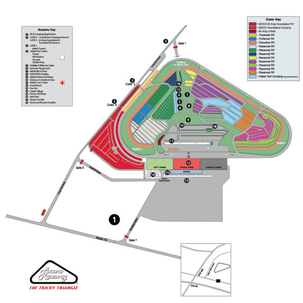 NASCAR CAMPING - Pocono Raceway - The Tricky Triangle